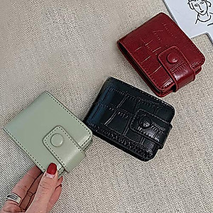 MOCOHANA Leather Makeup Lipstick Case with Mirror for Purse Cosmetic Pouch Travel Makeup Bag Holder Fits Most Popular Brands of Lipstick