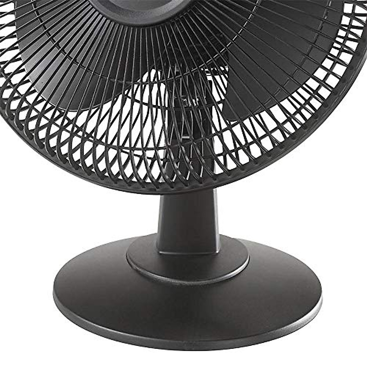 Lasko 12" 3 Speed Portable Oscillating Small Floor or Table Fan, Black (2 Pack)