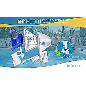 MAKHOON Rebuild Repair Kit Replacement for Automatic Pool Cleaner Polaris Zodiac 280 (Not Compatible with Polaris 360 380)