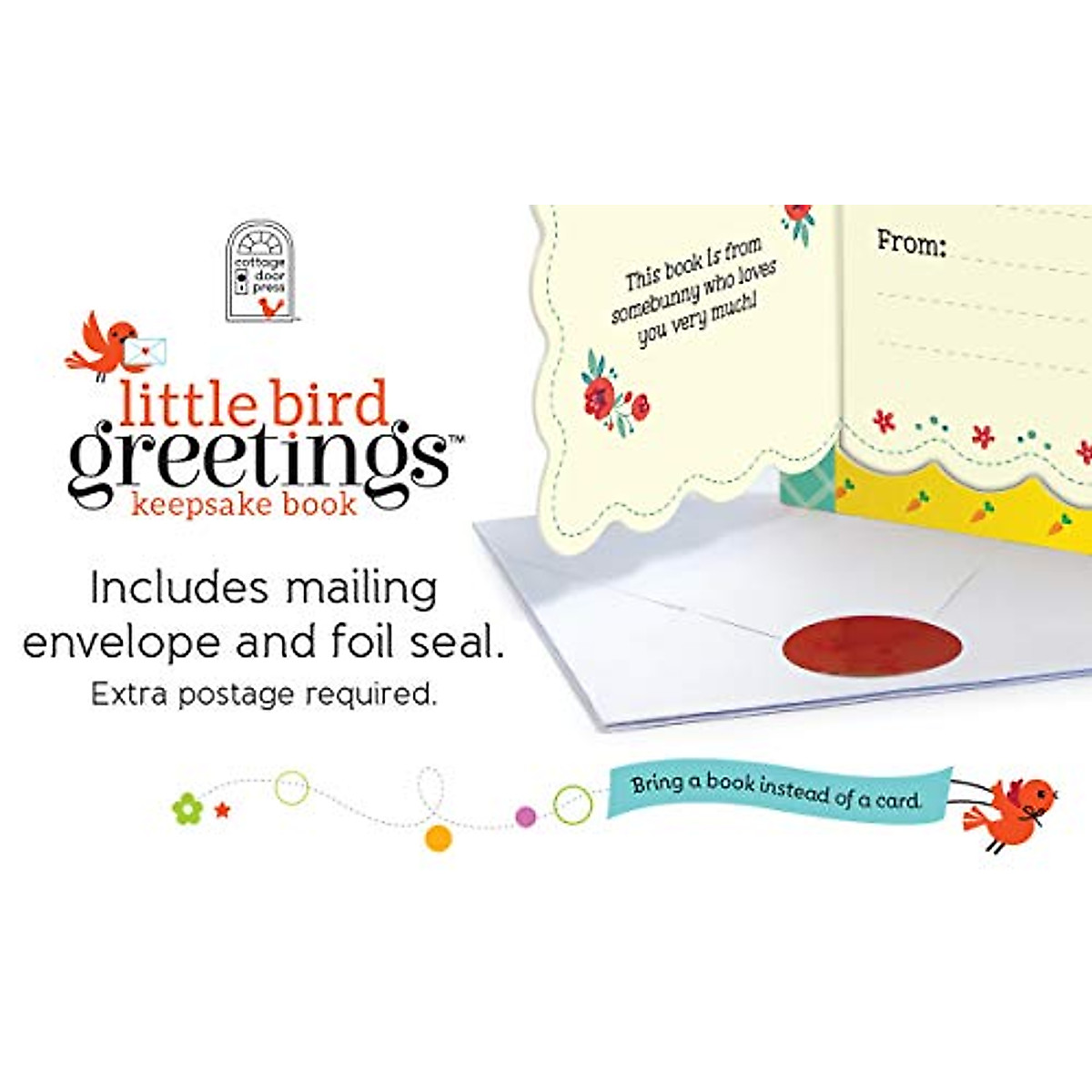 Somebunny Loves You - Greeting Card Board Book, Includes Envelope and Foil Sticker, Ages 1-5