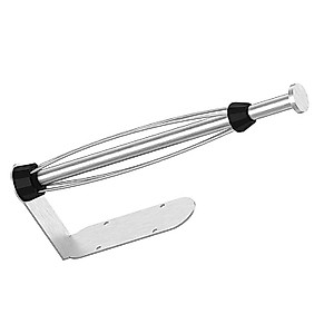 Shinhadi Paper Towel Holder Under Cabinet with Damping Effect,Wall Mount Paper Towel Holder Single Hand Operable, Self-Adhesive or Drilled for Kitchen Bathroom Pantry