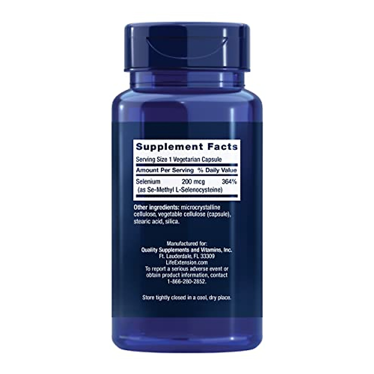 Life Extension Se-Methyl L-Selenocysteine - 200mcg - Advanced Form of the Antioxidant Selenium – Selenium Supplement Pill for Immune Health - Non-GMO, Gluten-Free, Vegetarian – 90 Capsules