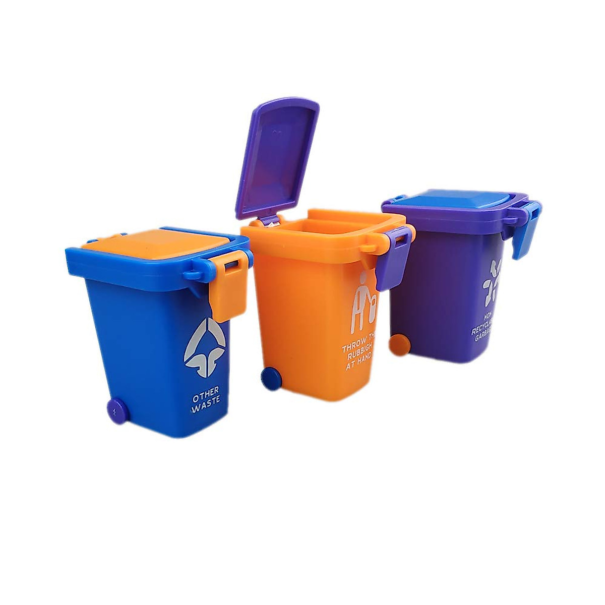 Nuanmu Trash Can Toy Kids Push Toy Vehicles Garbage Can