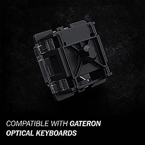 Gateron Ks-15 RGB Optical Mechanical MX Type Key Switch - Clear top (65 Pcs, Blue)
