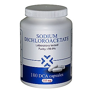 DCA - Sodium Dichloroacetate 333mg - Purity >99.9%, Made in Europe, by DCA-LAB, Certificate of Analysis Included, Tested in a Certified Laboratory, 180 Capsules