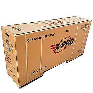 X-PRO Sail 125cc Zongshen Brand Engine Dirt Bike with 4-Speed Manual Transmission! Kick Start, Big 17"/14" Tires! (Red)