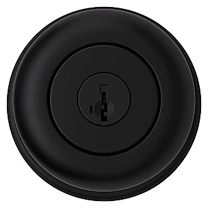 Kwikset 94002-950 Cove Door Knob, Entry, Matte Black
