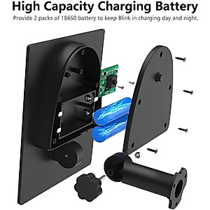 Blink XT XT2 Camera Wall Mount Bracket,Weather Proof 360 Degree Protective Adjustable Indoor/Outdoor Mount and Cover for Blink XT XT2 Home Security Camera Anti-Sun Glare UV Protection Black(4 Pack)