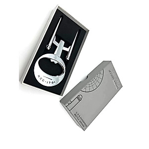 QIroseonly Brothers Star Trek: USS Enterprise Bottle Opener NCC-1701 Silver Metal Bottle Opener Manual Can Openers 5 inches long
