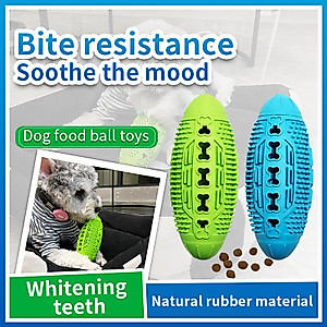 Midas Pet Shop Natural Rubber Dog Toy for All Breed Aggressive Chewer Nearly Indestructible Dog Chew Toys Dog Birthday Toy Dog Toothbrush Interactive Tough Durable Dog Ball Dog Football (Green)