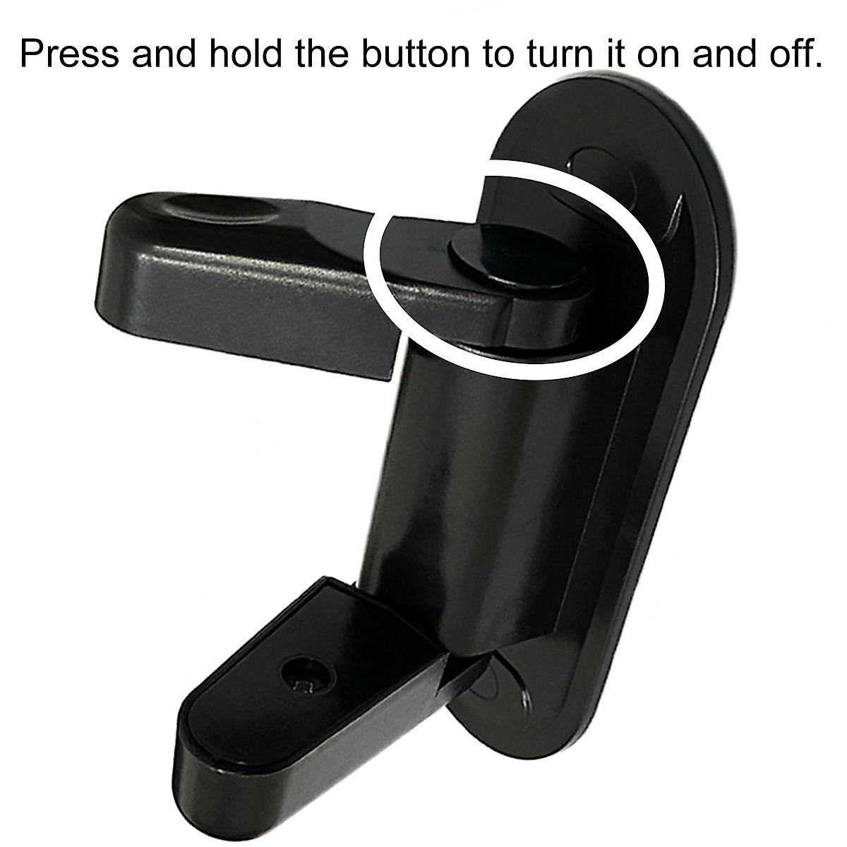 Eiarrnp Door Lever Lock Child Proof - 2 Pack Black Door Locks for Kids Safety - Childproof Door Handles Lock with Adhesive