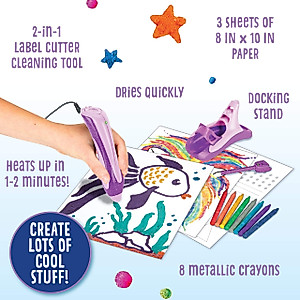 Crayola Crayon Melter Glitter, Crayon Melting Art, Gift for Kids, Ages 8, 9, 10, 11, Multi