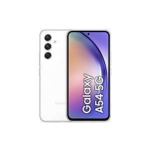 SAMSUNG Galaxy A54 5G + 4G LTE (256GB + 8GB) Unlocked Worldwide Dual Sim (Only T-Mobile/Mint/Metro USA Market) 6.4" 120Hz 50MP Triple Cam + (25W Fast Wall Charger) (Awesome White (SM-A546M))