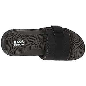 BASS OUTDOOR Topo Women’s Sandals – Open-Toe Slides for Beach or Backyard Hiking Shoe, Black, 9.5