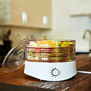 Last Gen™ Food Dehydrator - Easy Setup, Adjustable Timer With 280W, 5-Trays | Keep Warm Function | Dryer For Herb, Meat, Jerky And Fruits