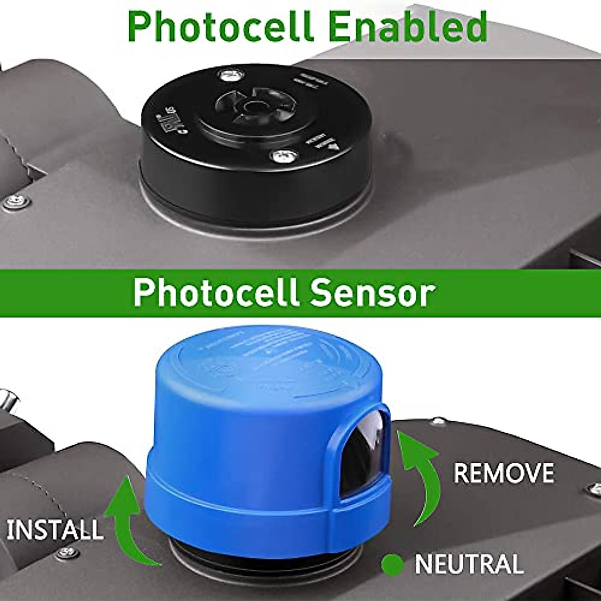 LED Parking Lot Lights with Dusk to Dawn Photocell 300 Watt, (1000W MH/HPS Equiv.) 5000K 42000LM Dimmable UL/DLC Certified LED Shoebox Lights Slip Fitter Mount