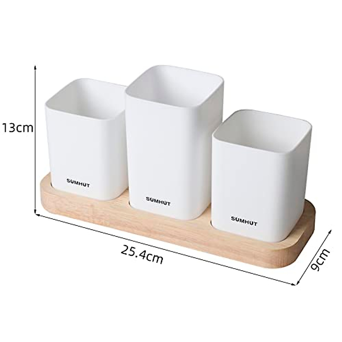 Jaugufiy Cutlery Drying Rack Holder Utensil Drying Rack Basket, Cutlery Holder with Bamboo Base for Bar Kitchen Countertop Storage, Organize Forks, Knives, Spoons