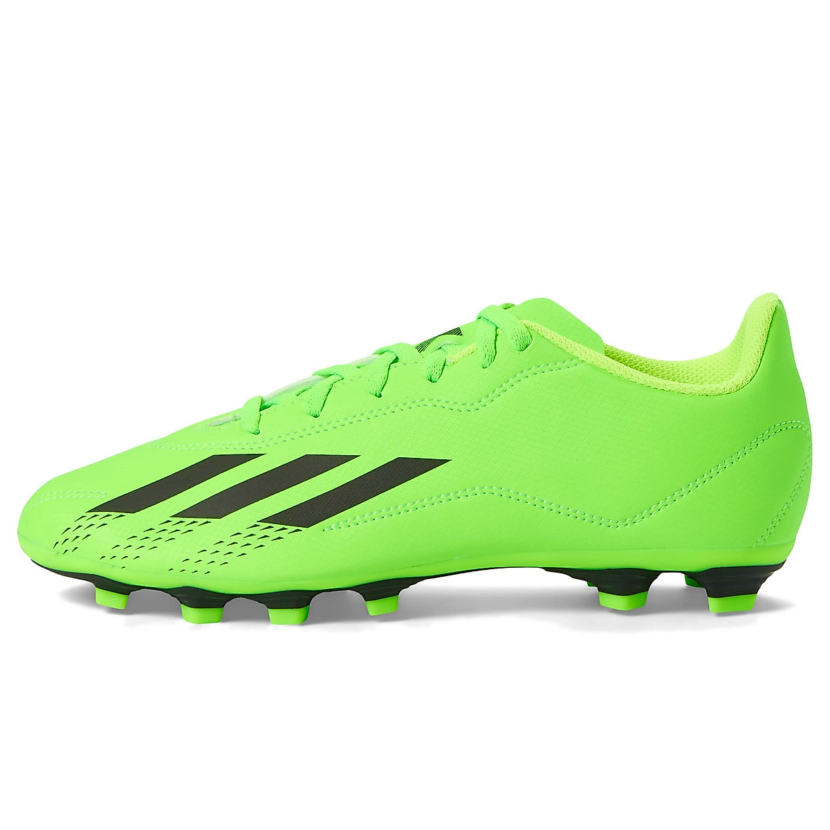 adidas X Speedportal.4 Flexible Ground Soccer Shoe, Solar Green/Solar Red/Solar Yellow, 6 US Unisex Big Kid