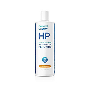 Essential Oxygen Food Grade Hydrogen Peroxide, Natural Cleaner, 3%, 16 Ounce