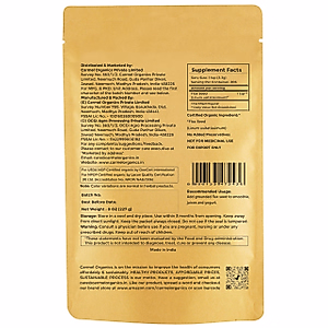 Organic Flax Seeds Whole 8 Ounce or 227g (0.5 Lb) | Non GMO | Kosher | USDA Certified Organic | By Carmel Organics | Unroasted Flax Seed | Plant Based | Linum usitatissimum