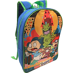 Rugrats Boy's 15" School Backpack (Blue-Green)