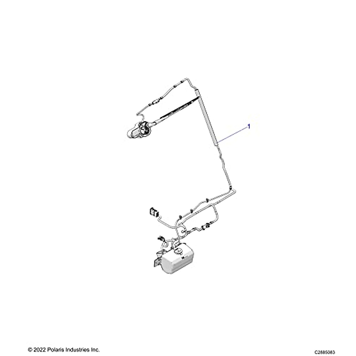Polaris Off Road Windshield Wiper & Washer Kit
