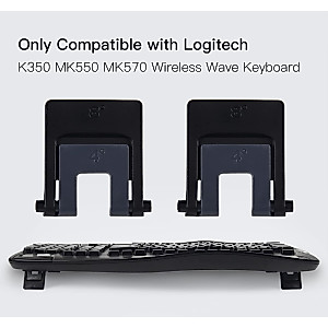 2PCS Keyboard Stand Feet Legs Replacement for Logitech K350 MK550 MK570 Wireless Wave Keyboard Accessories, Logitech K350 MK550 MK570 Keyboad Stand Clips