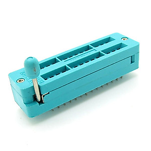 5 pcs 28-pin 28 Pins Test Universal ZIF IC Socket Narrow, Green