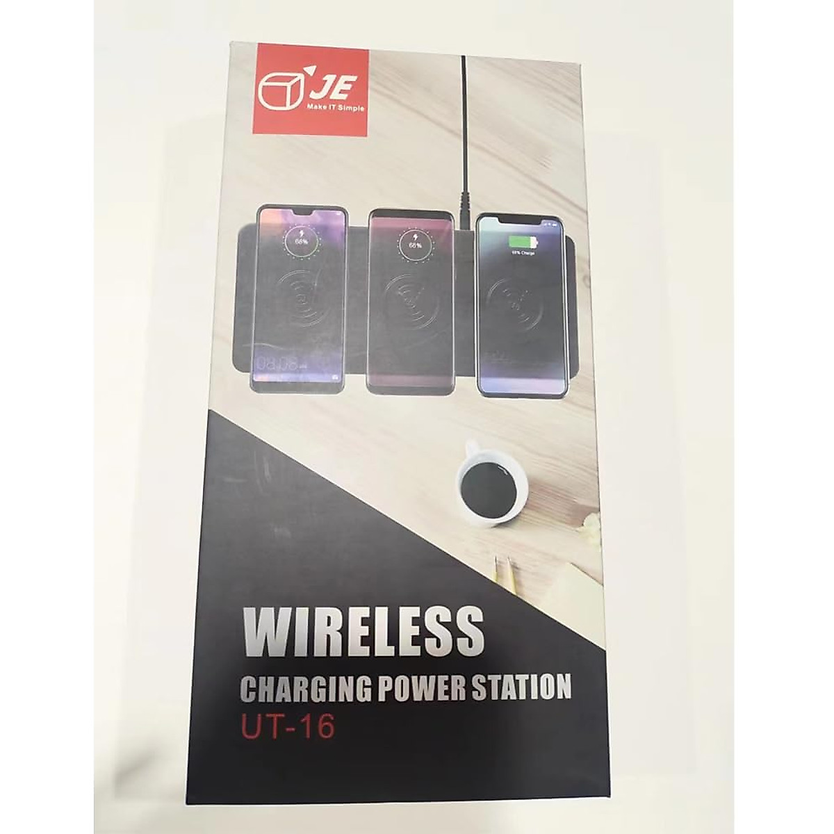 Triple Wireless Charger Pad - 15W Fast Charging Station for Apple iPhone 16/15/14/13/12 Pro/Max/Plus, AirPods, Qi-Certified 3-in-1 Charging Mat for Multiple Devices One-Step Wireless Charging Solution