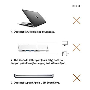 Purgo USB C Hub for MacBook Pro 13 M2 Air 2022/2021-2018, MacBook Adapter with 4K HDMI, 100W PD, 40Gbps TB3 5K@60Hz, USB-C, 2 USB 3.0 and SD/Micro Card Readers