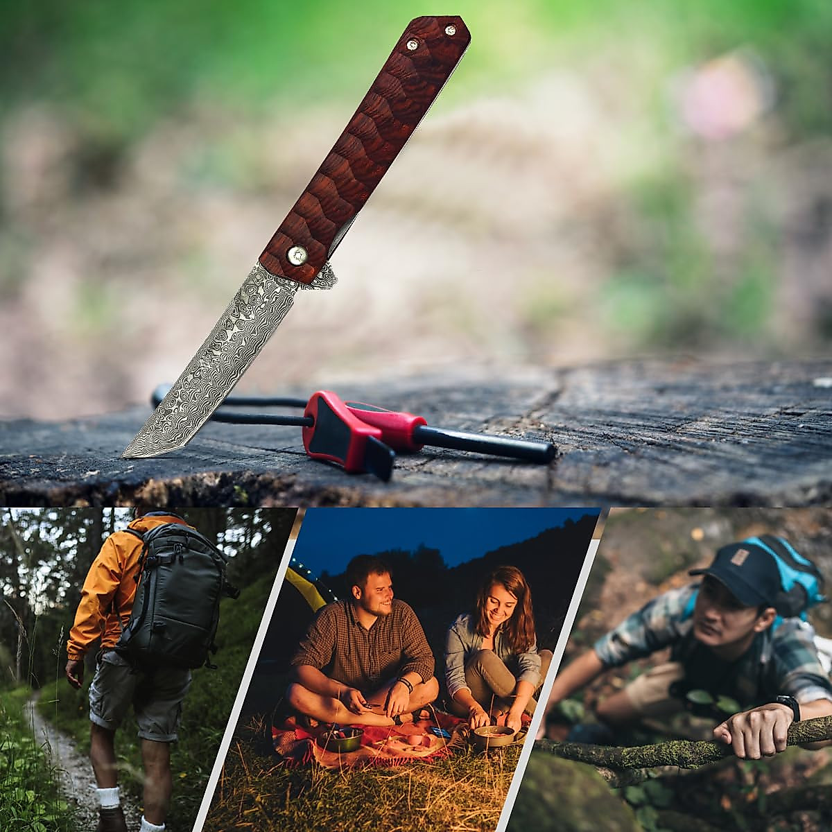 wellsure Pocket Knife Multitool Folding Knife, Survival Knife for Emergency Rescue Situations, Home Improvements Folding Pocket Knife (TYPE-7)