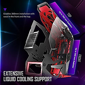 Antec Torque Black/Red Aluminum ATX Mid Tower Computer Case/Winner of iF Design Award 2019