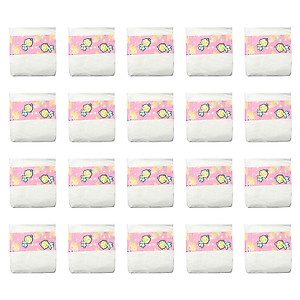 CHAREX Reborn Baby Doll Diapers - 20 Pieces Pack Newborn Diapers, Doll Accessories for 18-24 Inch Reborn Dolls