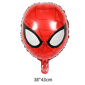 Spider hero and his magical friends aluminum foil balloons, Spider hero birthday party balloons, Spider boy theme party decorations