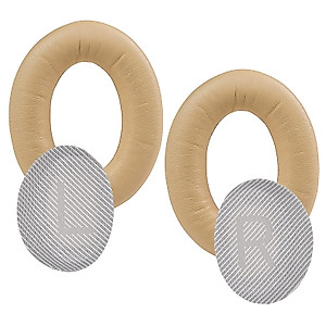 MOLGRIA Lambskin Ear Pads Cushion, Replacement Sheepskin Earpads for Bose Quiet Comfort QC 35 II QC35 QC35ii QC15 QC25 QC2 AE2 SoundLink SoundTrue Headphones(BA)