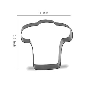 Keewah Football Cookie Cutter Set - Football, Football Helmet, Football Field, T-Shirt, Foam Finger - 5 Piece - Stainless Steel