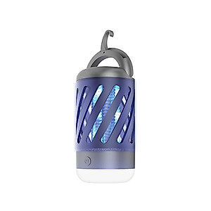NEBO Mini Bug Zapper & Lantern with Dual Band UV Light Zaps Insects by The Powerful 700-volt Electrical Grid, Easily Fits in Backpack for Hiking, Camping, Hunting and Fishing