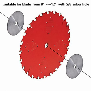 Pair of Blade Stabilizers/Saw Blade Dampener/ Saw Blade Stiffener 4" Diameter x 5/8 Bore for Saw Blade from 8in-12in