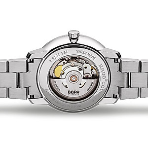 Rado Unisex Coupole Classic Stainless Steel Swiss Automatic Watch, White (R22876013)