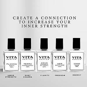 Vita Parfum Coco Perfume Oil, Mini Roll On Perfume for Women in Coco Tulum Scent, 15ml