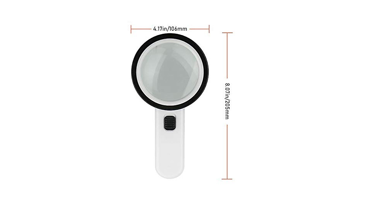 40X Lighted Handheld Magnifier for Seniors & Hobbyists