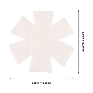 M I A 5pcs Canary Finch Nesting Felt Pads Bird Breeding Wire Nests Cushions Bird Eggs Mat Warm Hut Material for Racing Pigeon Bird Breeding Supplies White