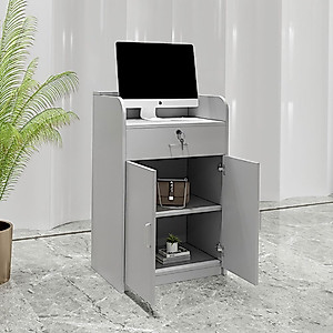 Lectern Lightweight Lecterns Wooden Laptop Desk Podium Stand Small Conference Teacher Podiums Simple Floor Standing Standing Lectern, White