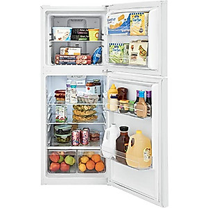 Frigidaire 10.1 Cu. Ft. Compact ADA Top Freezer Refrigerator in White with Electronic Control Panel, Reversible Door Swing, ENERGY STAR