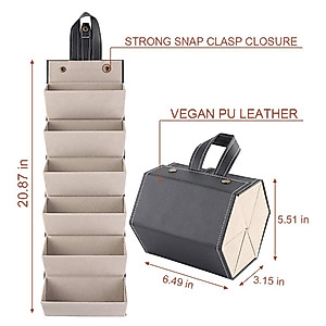 Livtor Sunglasses Organizer 6-Slot EyeGlasses Storage Display Travel Case (Black)