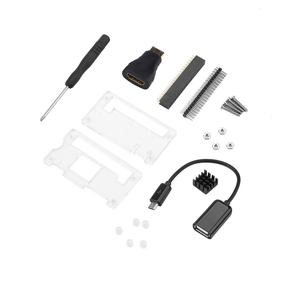 Zero W/Zero Suite Kit, Zero/Zero W Complete Starter Kit Accessories White Case for Zero/Zero W Suite Development Kits and