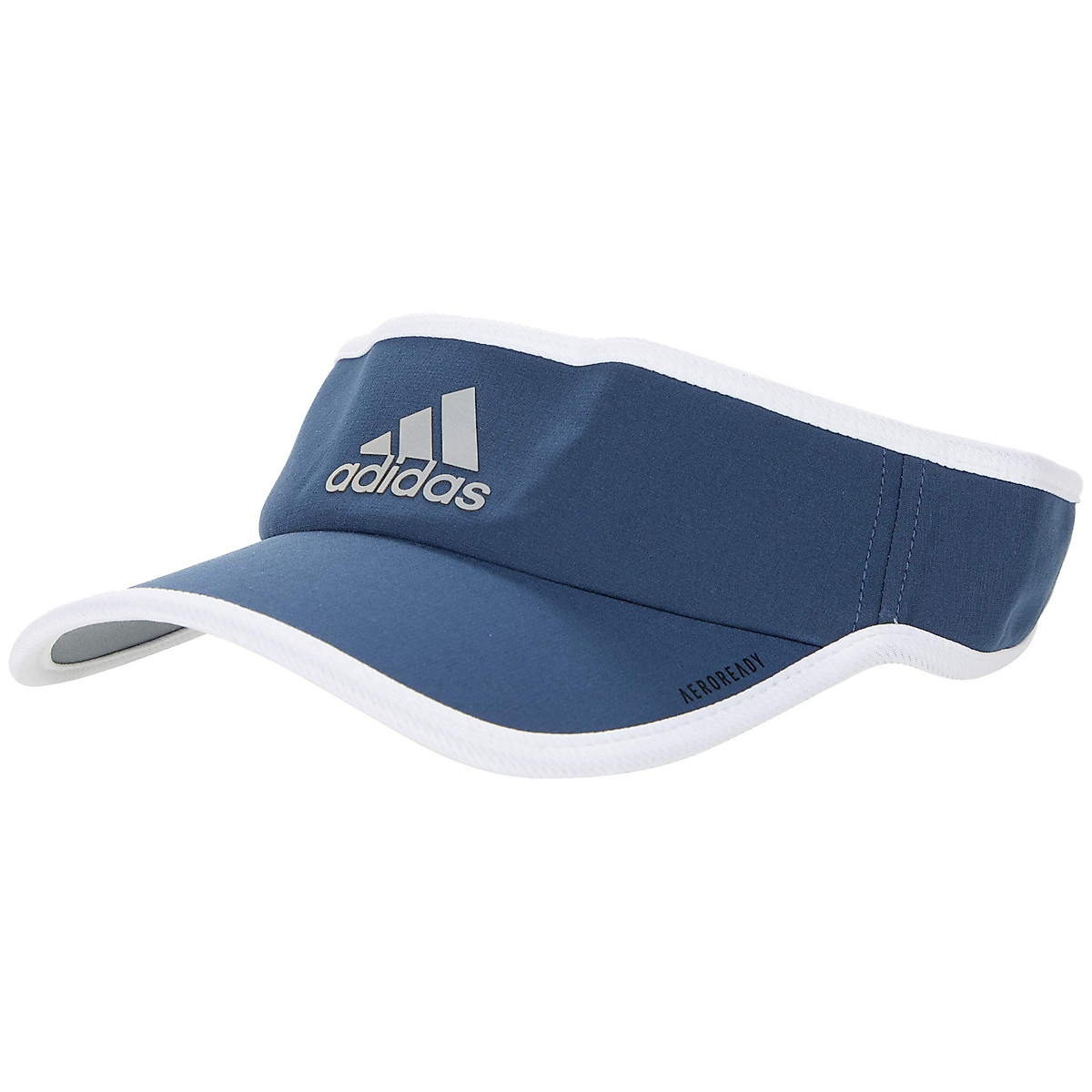 adidas Men's Superlite Performance Visor Older Model, Crew Navy/White/Silver Reflective, One Size