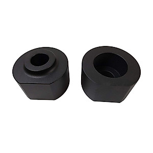 American Automotive Front Leveling Kit for 1999+ F250 F350 Super Duty 3" Front Billet Aluminum Lift Spring Spacers with 3/4" Stud Extenders 2WD