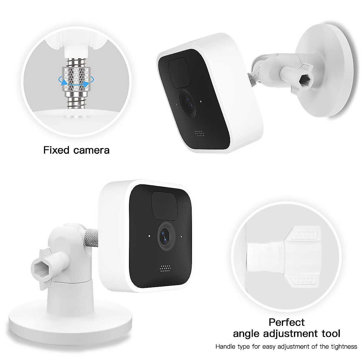 Magnetic Camera Wall Mount Stand for Blink Mini, Blink Mini 2,Blink Outdoor 4/3,Blink XT/XT2, Blink Indoor, No Tools Directly Attached to Steel or Other Magnetic Surfaces ,White