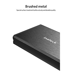 Inateck 3.5 Hard Drive Enclosure, Aluminum USB 3.0 Sata HDD Enclosure, FE3001
